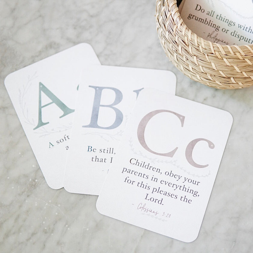 ABC Scripture Memorization Cards – Pip & J Papery